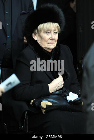 The funeral of Coronation Street actress Liz Dawn Featuring: David ...