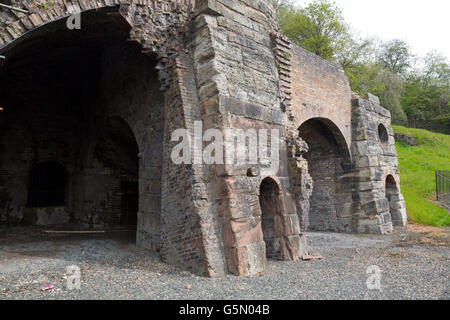 The preserved Bedlam Furnaces in Ironbridge, Shropshire, England, UK ...