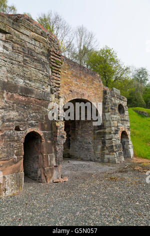 The preserved Bedlam Furnaces in Ironbridge, Shropshire, England, UK ...