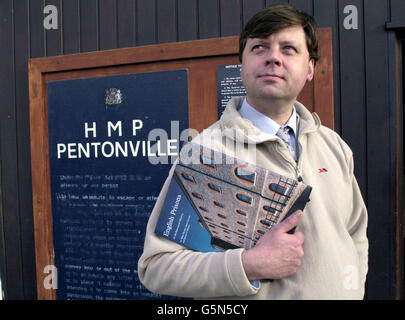 ALLAN BRODIE WITH PRISON BOOK Stock Photo - Alamy