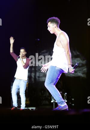 Rizzle Kicks perform during Capital FM's Summertime Ball at Wembley ...