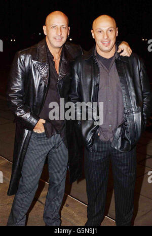 London, UK. Richard Fairbrass and Fred Fairbrass from Right Said Fred ...