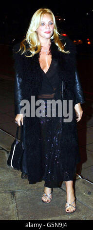 Former Page 3 model Suzanne Mizzi attending the opening night of 'Our ...