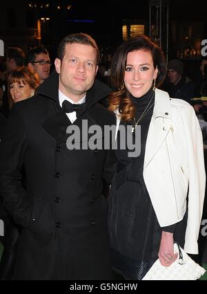 Dermot O'Leary and Dee Koppang arriving for the premiere of Scott ...