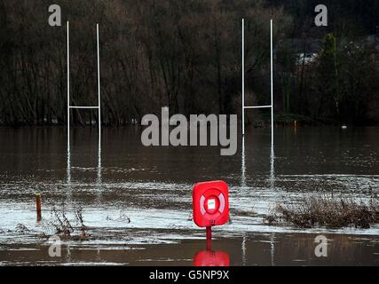 flooded rugby field Stock Photo - Alamy