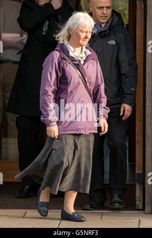 Maureen Greaves (left), wife of murdered church organist Alan Greaves ...
