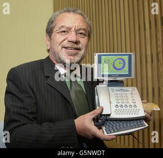 Amstrad chairman Sir Alan Sugar after he received his Knighthood from ...