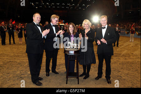 The Duchess of Cornwall presents the Raymond Brooks-Ward trophy to ...