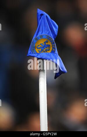 General view of a Chelsea corner flag before the Premier League match ...