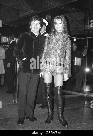 Peter Cook comedian actor and wife Judy Huxtable 1970 arrive at ...