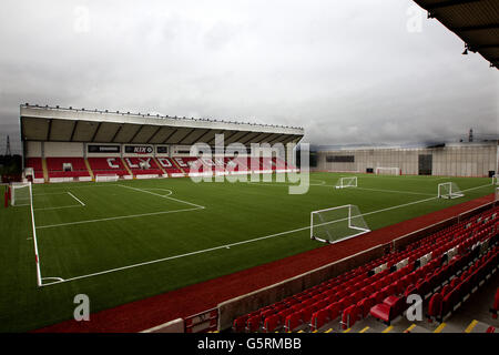 Clyde FC Stock. Broadwood Stadium, the home of Clyde FC Stock Photo - Alamy