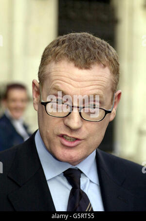 Nick Dargan from Administrators, Deloitte & Touche, speaks to the press ...