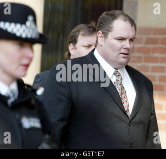 Police Officer Mark Ellerington, arrives at Middlesbrough Crown Court ...