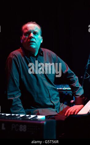 Scottish composer Craig Armstrong performing during rehearsals his ...