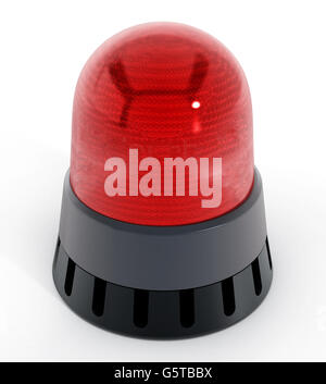Red alarm light. 3D illustration Stock Photo - Alamy