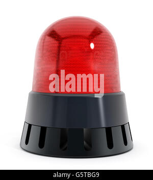 Red alarm light. 3D illustration Stock Photo - Alamy