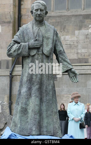 A statue of the late Queen Elizabeth II, the first to be commissioned ...
