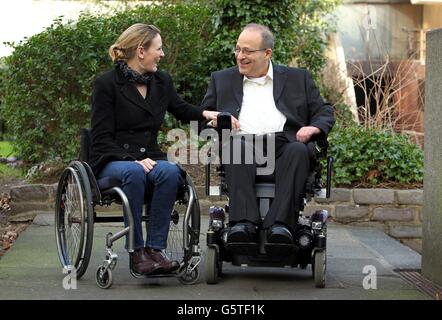 Amit Goffer (right) the scientist, quadriplegic and inventor of the ...