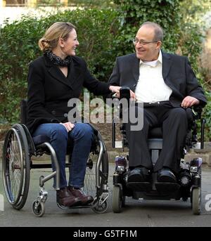Amit Goffer (right) the scientist, quadriplegic and inventor of the ...