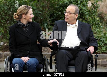 Amit Goffer (right) the scientist, quadriplegic and inventor of the ...