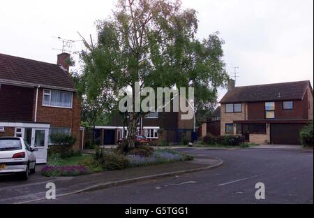 Camfield Close in Basingstoke, Hampshire,where 77-year-old Edwin ...