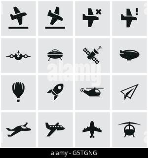 Airplane icons set Stock Vector Image & Art - Alamy