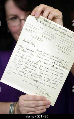 Suffragette movement letters Stock Photo - Alamy