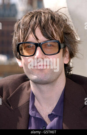 Pulp frontman Jarvis Cocker poses during a news conference in London ...
