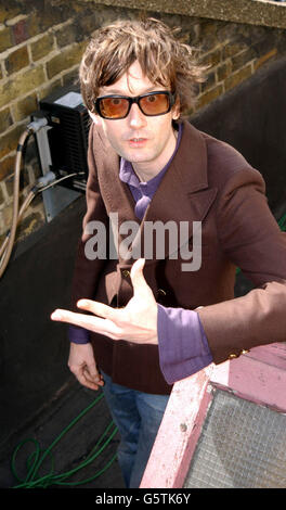 Pulp frontman Jarvis Cocker poses during a news conference in London ...