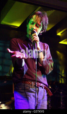 Jarvis Cocker from Pulp performing at the fundraising concert for Marie ...