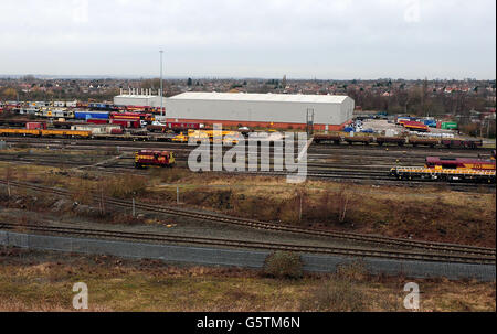 General view of Toton sidings at Nottingham. It has been announced that ...