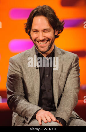 Paul Rudd during filming of The Graham Norton Show, at The London ...