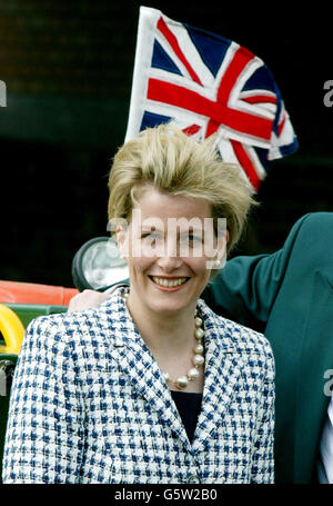The Countess of Wessex enjoys a ride, on a community-run barge along ...