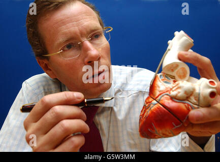 Nicholas Fisk, Professor of obstetrics and gynaecology at a press ...