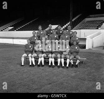 Leyton Orient FC, back row, left to right; Micky Bullock, Bobby Moss ...