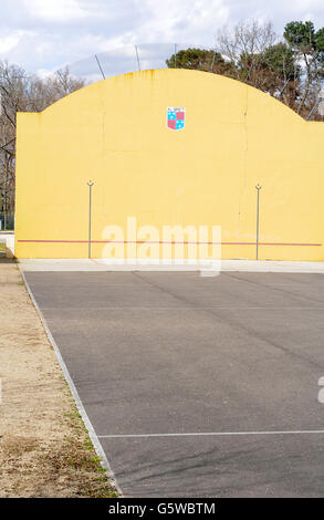 Open-air fronton for Basque pelota Stock Photo - Alamy