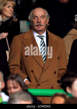 Celtic owner Dermot Desmond in the stands before kick off during the ...