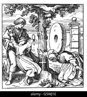 literature, fairytale, brothers Grimm, The Juniper Tree, the stepmother ...