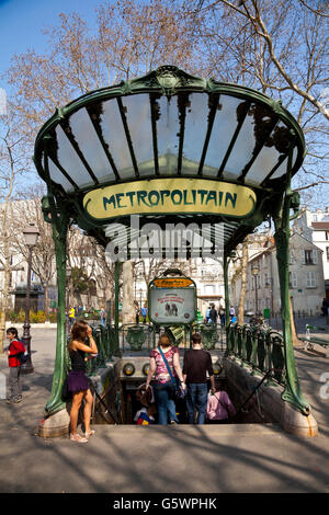 Paris, Metro, Exit Stock Photo - Alamy