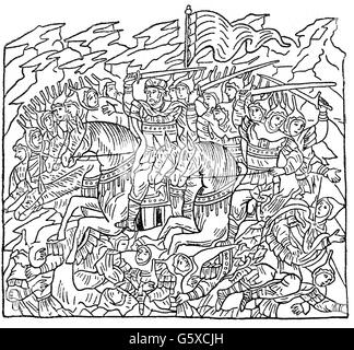 Mongol raids in Russia 1223 - 1480, Battle of Kulikovo, 8.9.1380, duel ...