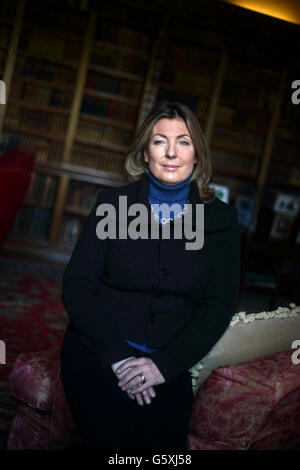 Countess Carnarvon at Highclere Castle in Berkshire at the opening of ...