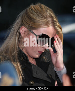Jill French, sister of model Katy French outside Trim courthouse, Co ...