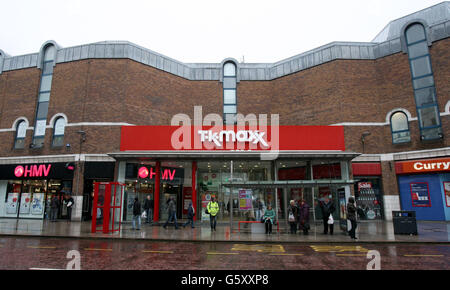 A general view of the TK Maxx store in Belfast city centre Stock Photo ...