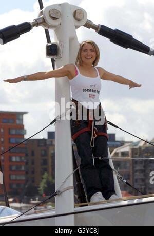 TV presenter Lisa Rogers during designer Scott Henshall's spring/summer ...