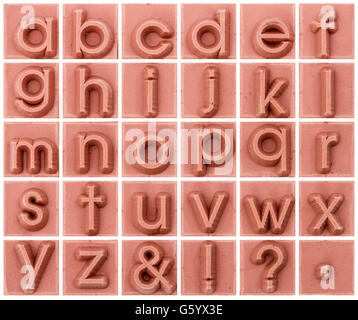y white lowercase letter - Background in orange foamy Stock Photo - Alamy