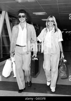 Sally Thomsett and husband Stock Photo - Alamy