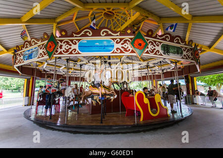 Vintage Carousel - roundabout Stock Photo - Alamy