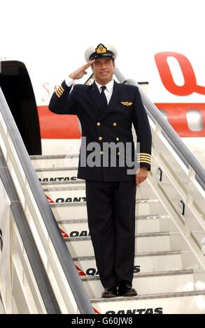 John Travolta on his Spirit of Friendship World Tour, on board his ...