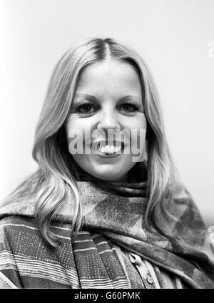 Actress Sally Thomsett, star of the television series "Man About the ...