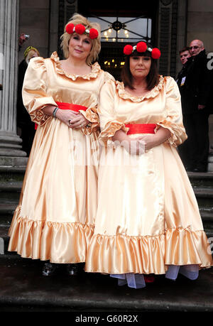 Jennifer Saunders and Dawn French attend the wedding of Ben Springett ...